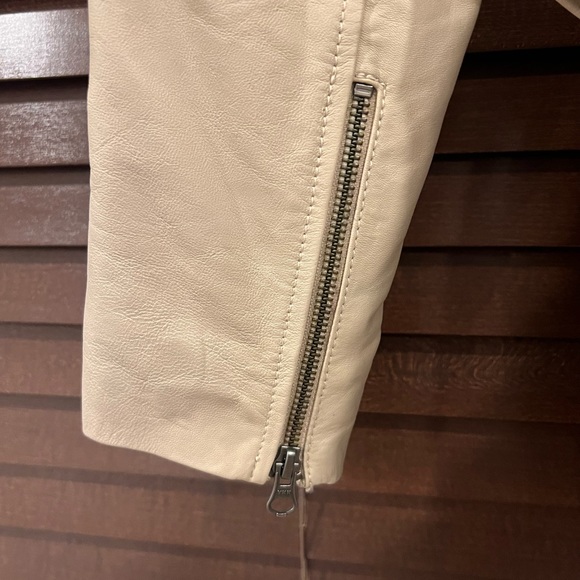 Halogen | Jackets & Coats | Nwt Collarless No Zipper Genuine Leather ...